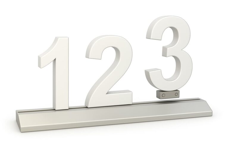 Números LED luminosos 12V interconectables Abcmix - Modular Signs